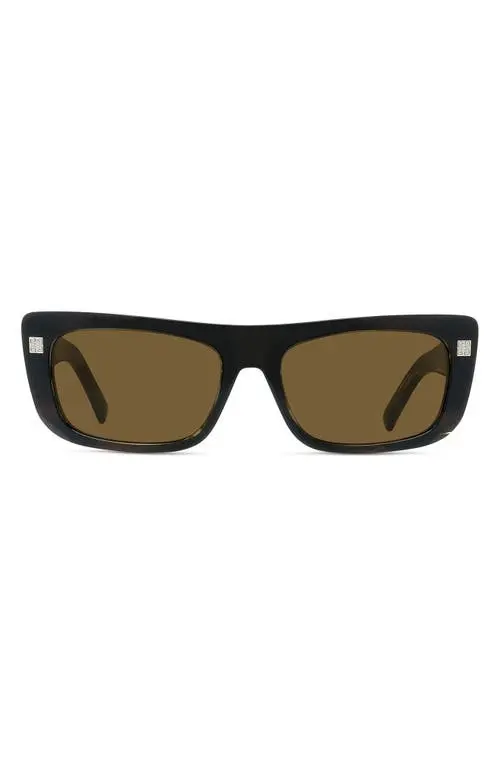Givenchy Gv Day 57mm Cat Eye Sunglasses - Havana/other/roviex