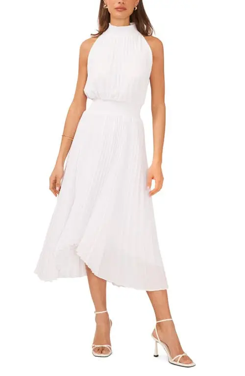 halogen pleated midi dress Pleated Midi Dress (Women)