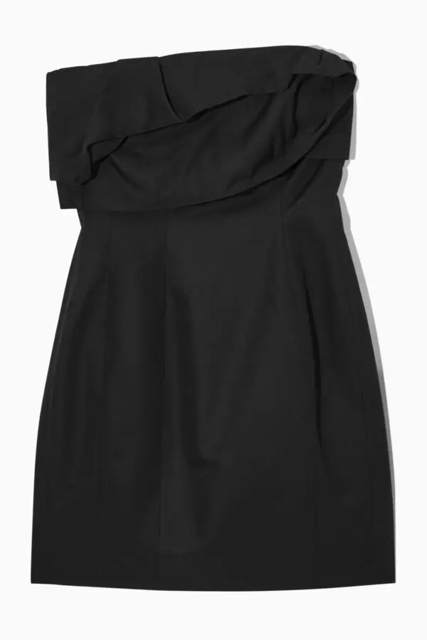 Cos Strapless Linen-blend Mini Dress