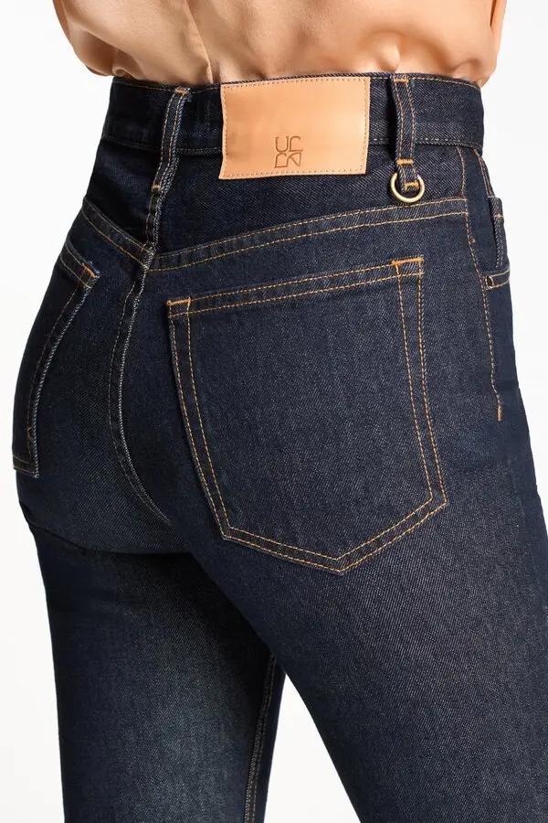 Ulla Johnson Agnes Straight Leg Jean - Tigris Rigid Wash
