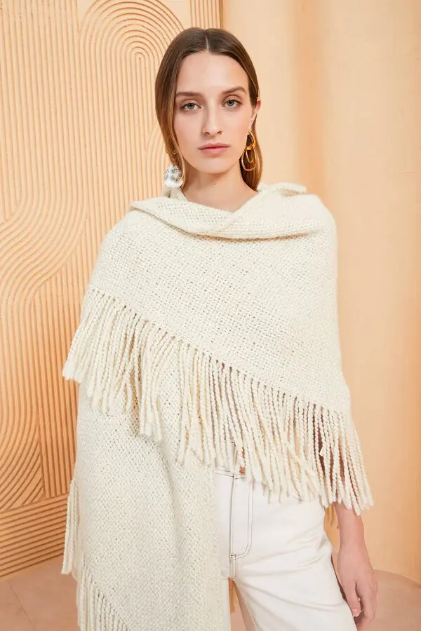Ulla Johnson Martina Shawl - Cream