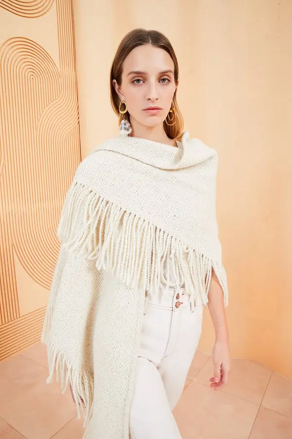 Ulla Johnson Martina Shawl - Cream