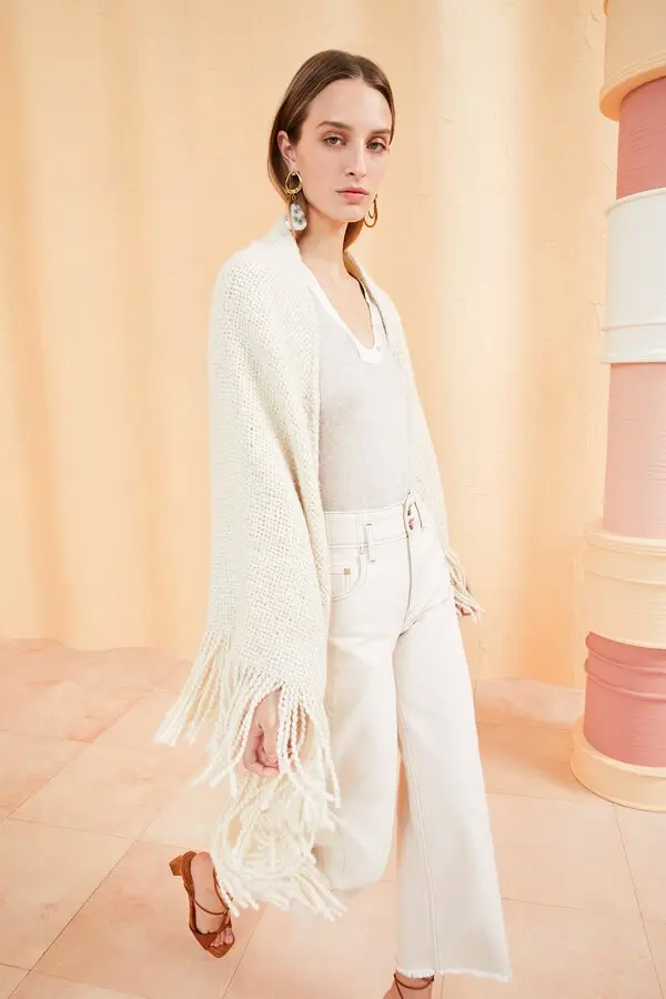 Ulla Johnson Martina Shawl - Cream
