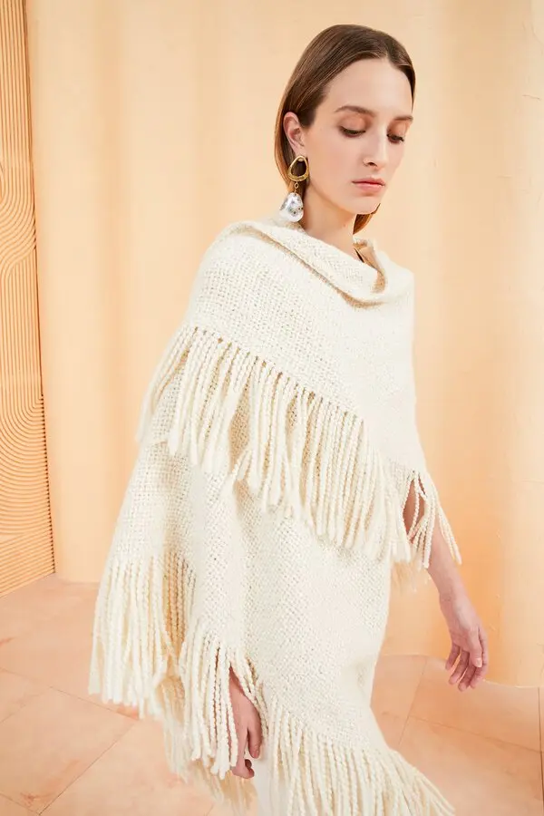 Ulla Johnson Martina Shawl - Cream