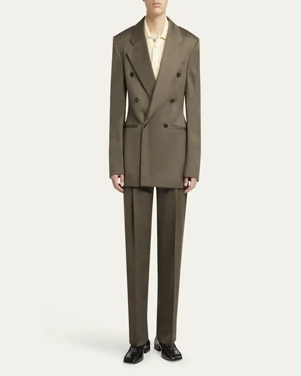 Bottega Veneta Linen-knit Polo - Brownmulti