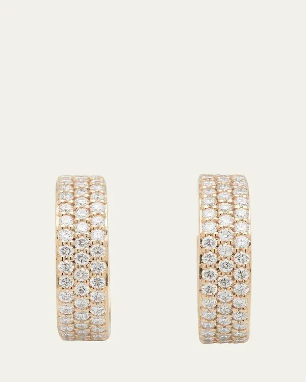 Lana Jewelry Flawless 15mm Diamond Huggie Earrings - Gold