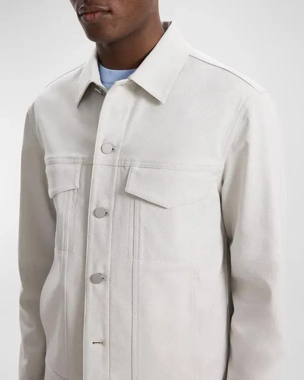 Theory River Trucker Jacket - Limestone