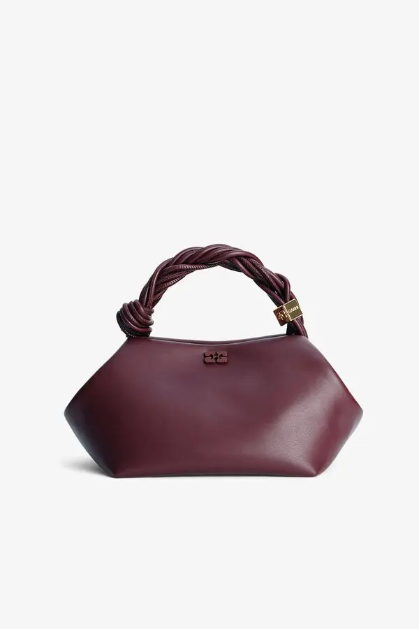 GANNI Small Bou Bag - Burgundy Red