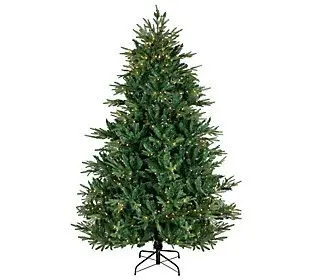 NORTHLIGHT 7.5' Pre-lit Juniper Pine Christmas Ree - One-color