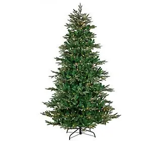 NORTHLIGHT 6.5' Pre-lit Hudson Fir Artificial C Ristmas Tree - One-color