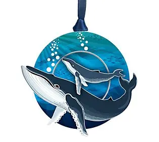 BEACON DESIGN Humpback Whale Ornament - One-color