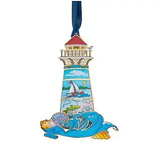 BEACON DESIGN Lighthouse Sea Scape Ornament - One-color