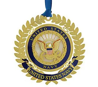 BEACON DESIGN Us Navy Logo Ornament By - One-color