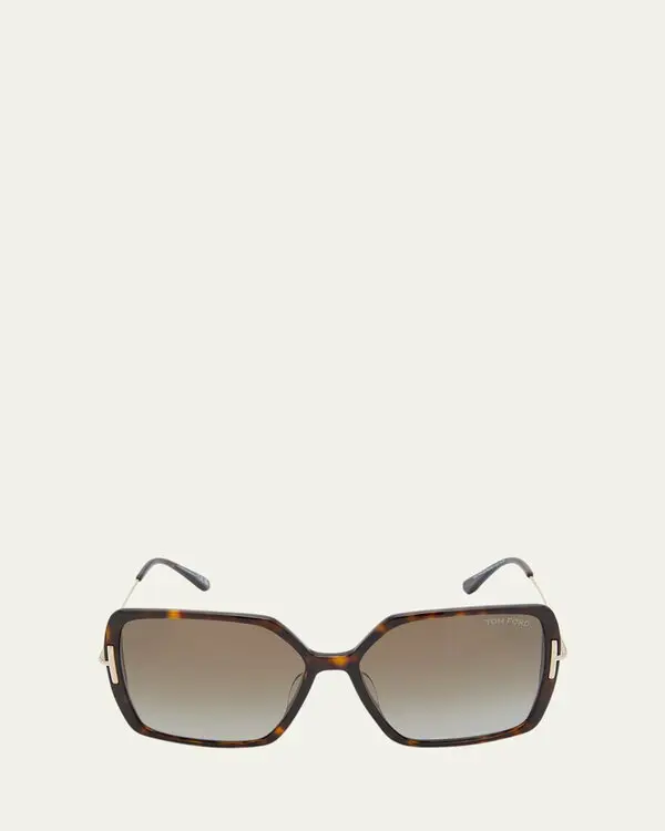 TOM FORD Joanna Butterfly Sunglasses - Brown