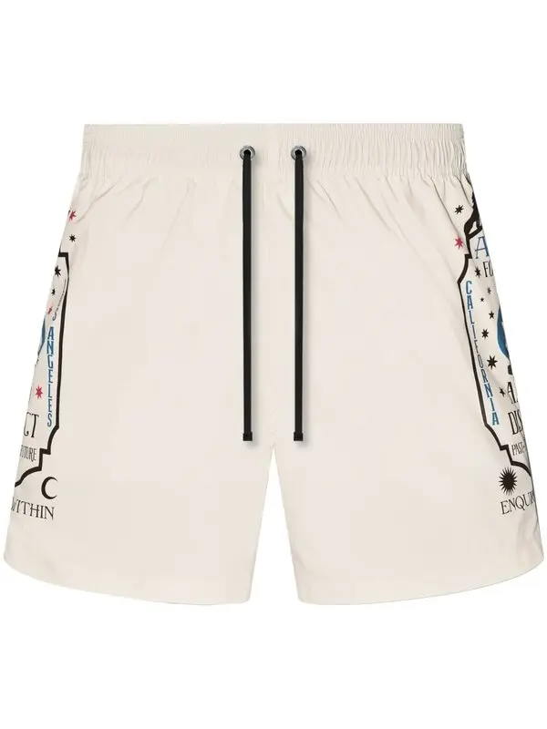 Amiri Fortune Logo-print Swimming Trunks