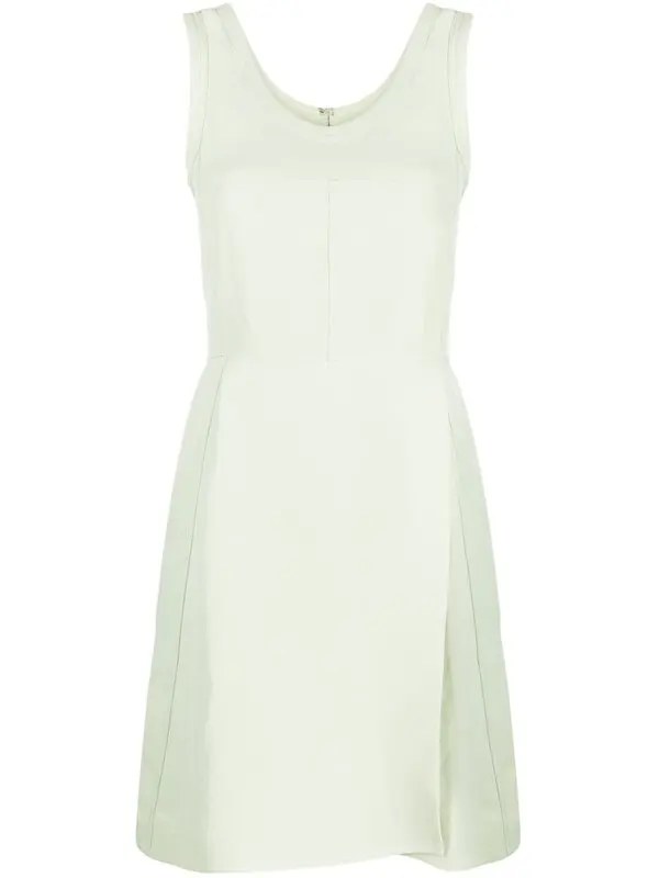 JIL SANDER Sleeveless A-line Mini Dress - Green