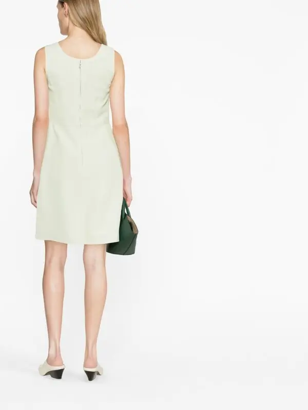 JIL SANDER Sleeveless A-line Mini Dress - Green