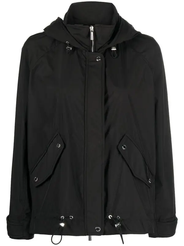MOORER Jill-stp Hooded Jacket - Black