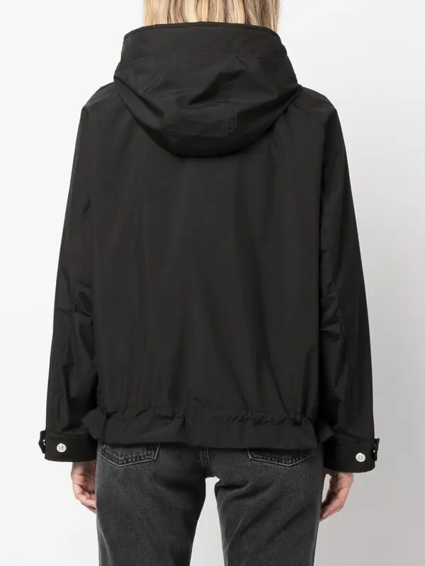 MOORER Jill-stp Hooded Jacket - Black