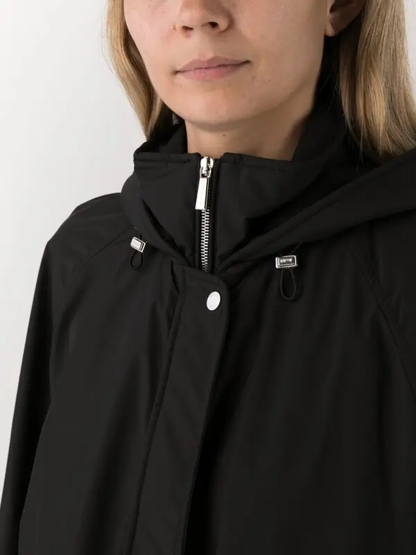 MOORER Jill-stp Hooded Jacket - Black