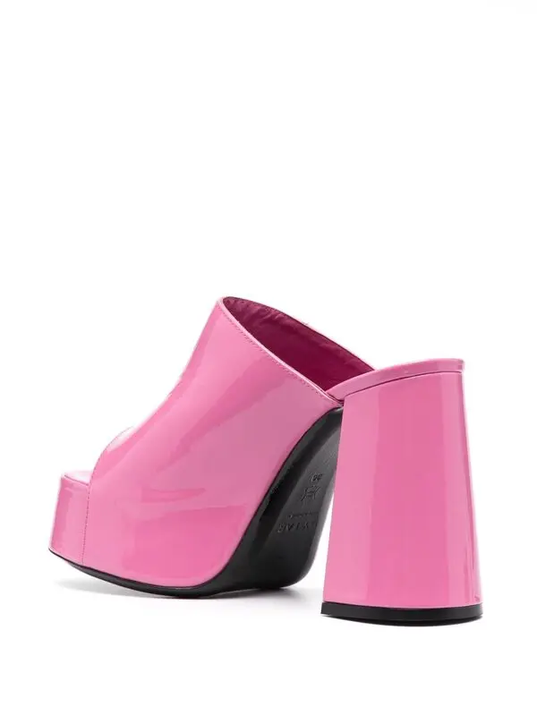 By Far Brad 120mm Platform Sandals - Pink