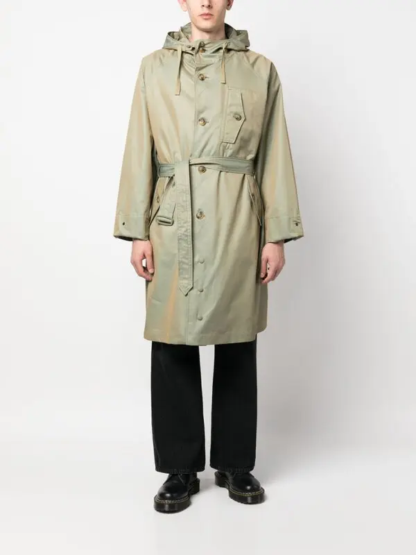BARACUTA Metallic-finish Trench Coat