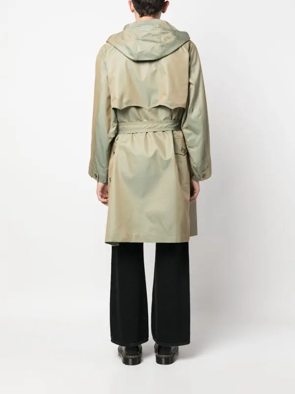 BARACUTA Metallic-finish Trench Coat