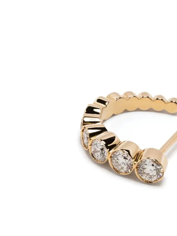 Sophie Bille Brahe 18kt Yellow Diamond Huggie Earring - Gold