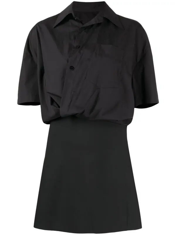 JNBY Short-sleeved Wrap Dress - Black