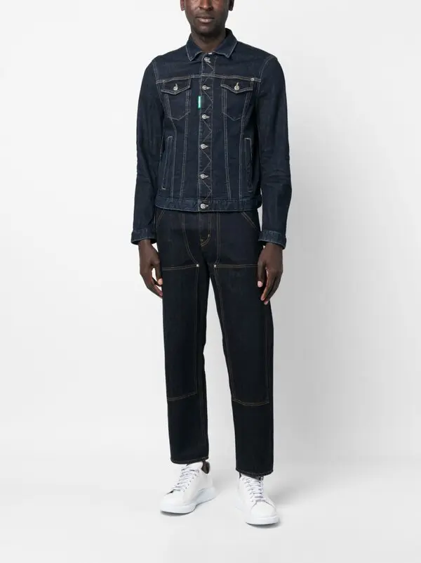 Dsquared2 Embroidered-slogan Denim Jacket