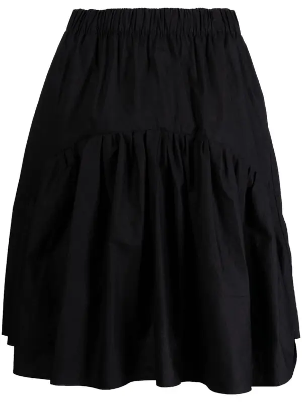 JNBY Ruffled Cotton Midi Skirt