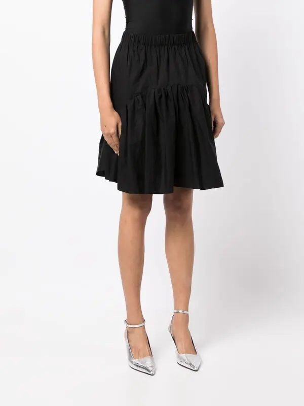 JNBY Ruffled Cotton Midi Skirt