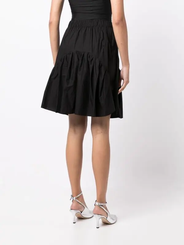 JNBY Ruffled Cotton Midi Skirt