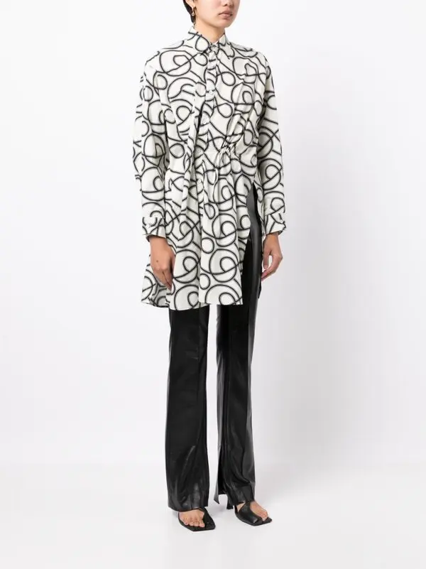 JNBY Graphic-print Shirt Dress