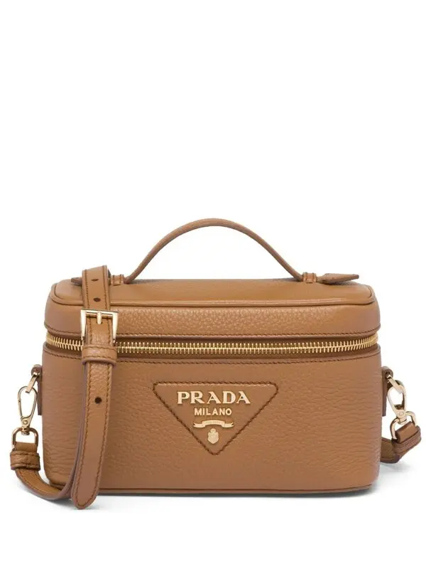 バッグ PRADA leather mini hand bag brown Prada Leather Mini-Bag - Brown | Editorialist