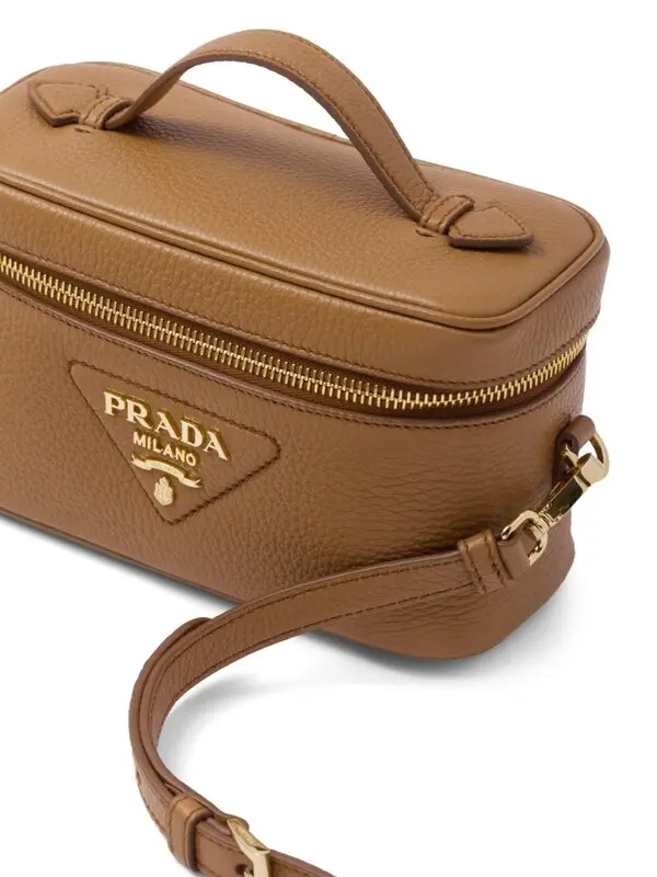 バッグ PRADA leather mini hand bag brown Prada Mini Leather Tote Bag | Brown | FARFETCH