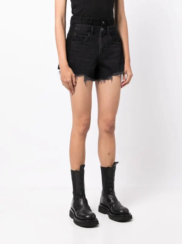 JNBY Raw-cut Denim Shorts
