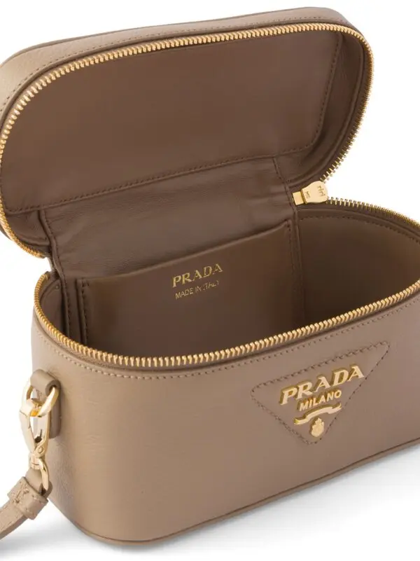 PRADA ミニショルダー　牛革　ベージュ Prada Leather Mini-Bag - Neutrals | Editorialist