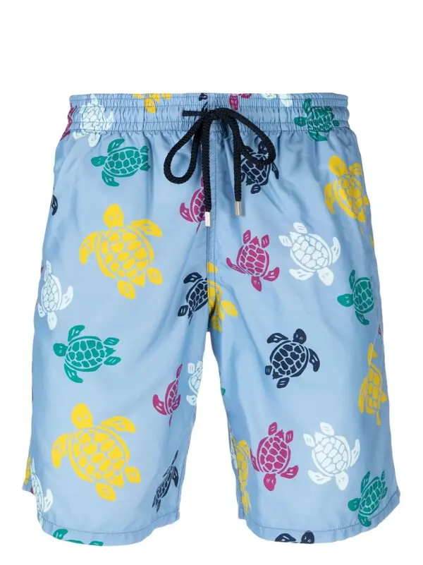 Vilebrequin Turtle-print Swim Shorts - Blue