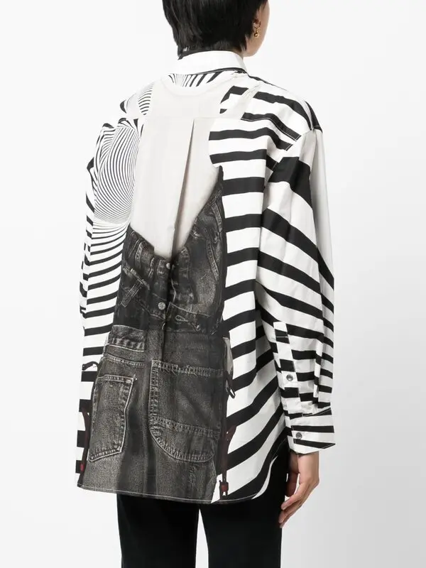 JNBY Graphic-print Panelled Shirt