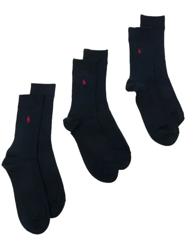 Polo Ralph Lauren Embroidered Socks - Blue