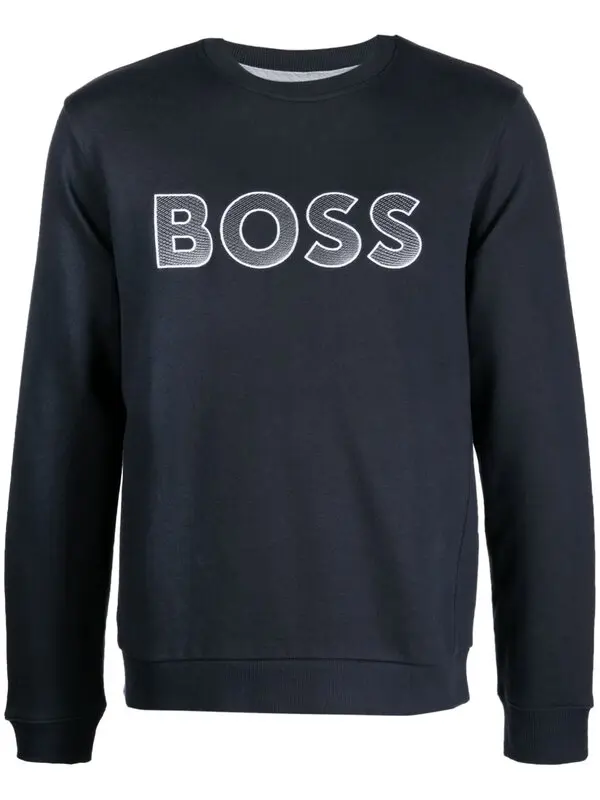 BOSS Logo Embroidered Sweatshirt