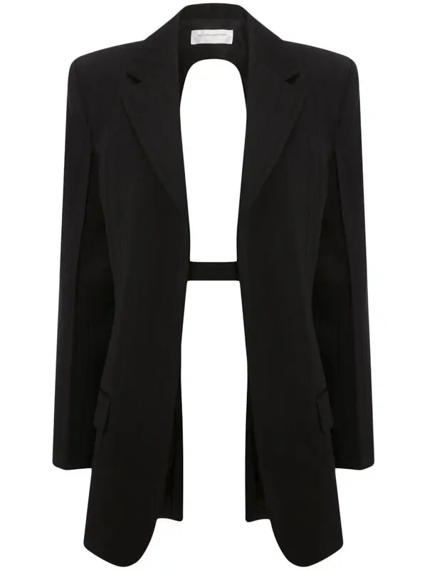 Victoria Beckham Open-back Single-breasted Blazer