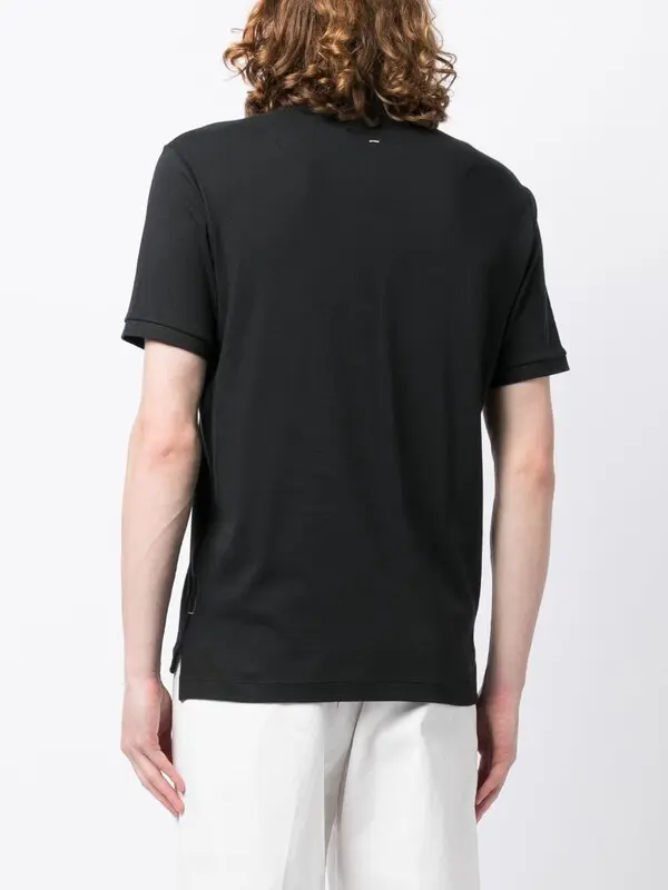 Rag & Bone Logo-embroidered Cotton Polo Shirt - Black