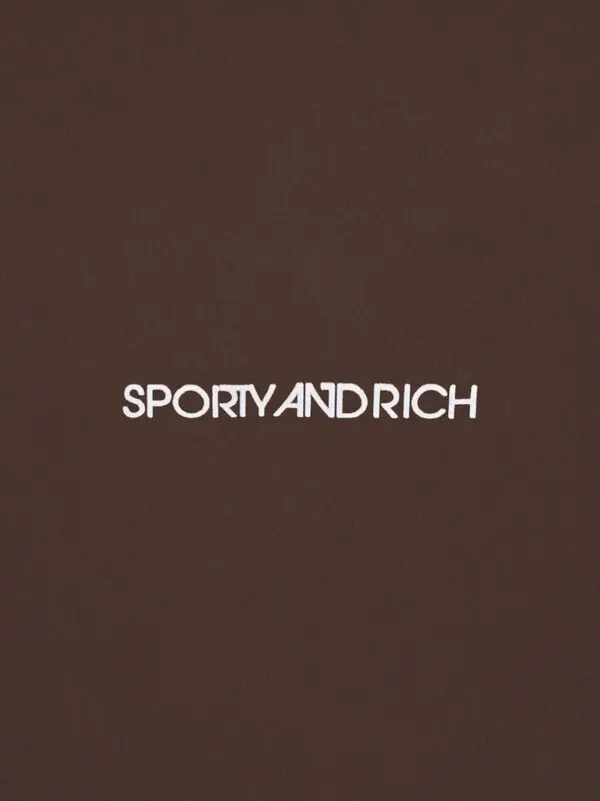 Sporty & Rich Carla Logo-print Swimsuit - Brown