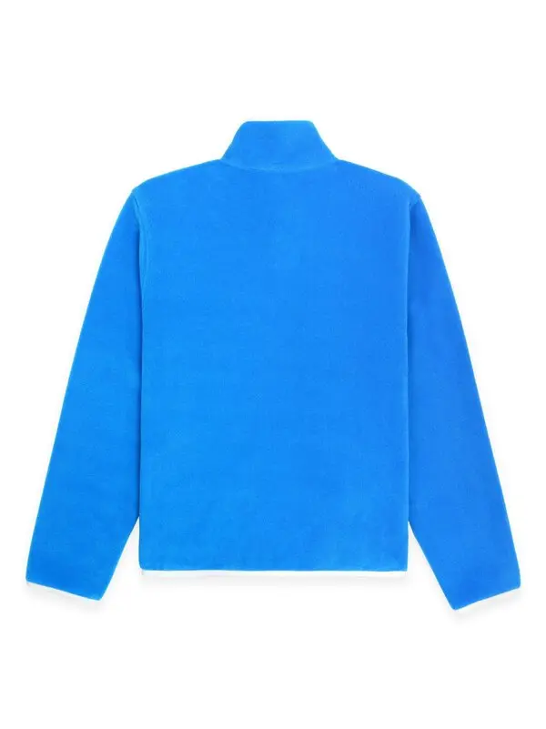 SPORTY & RICH Logo-embroidered Fleece Sweatshirt