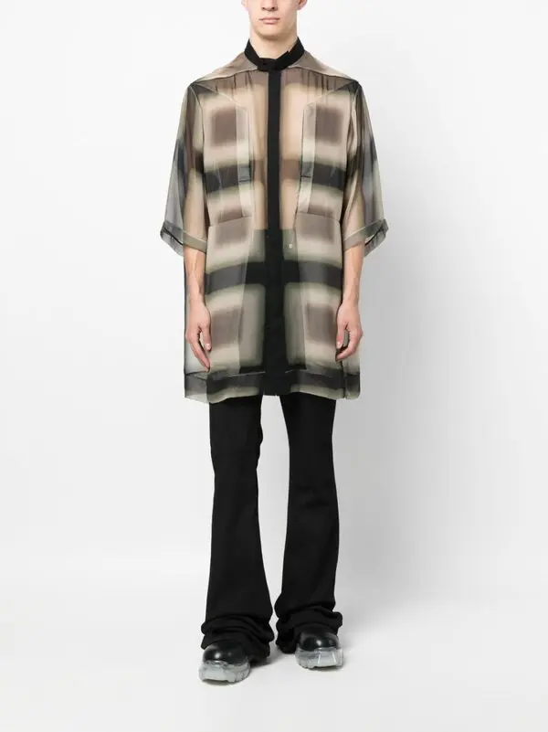 Rick Owens Semi-sheer Silk Shirt