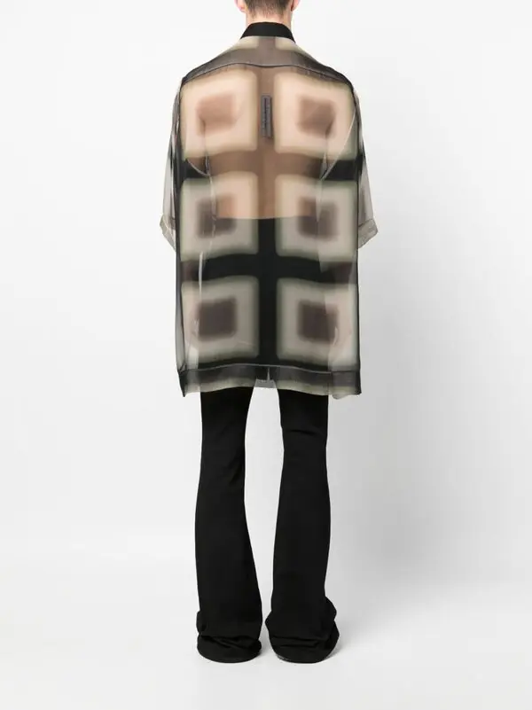 Rick Owens Semi-sheer Silk Shirt