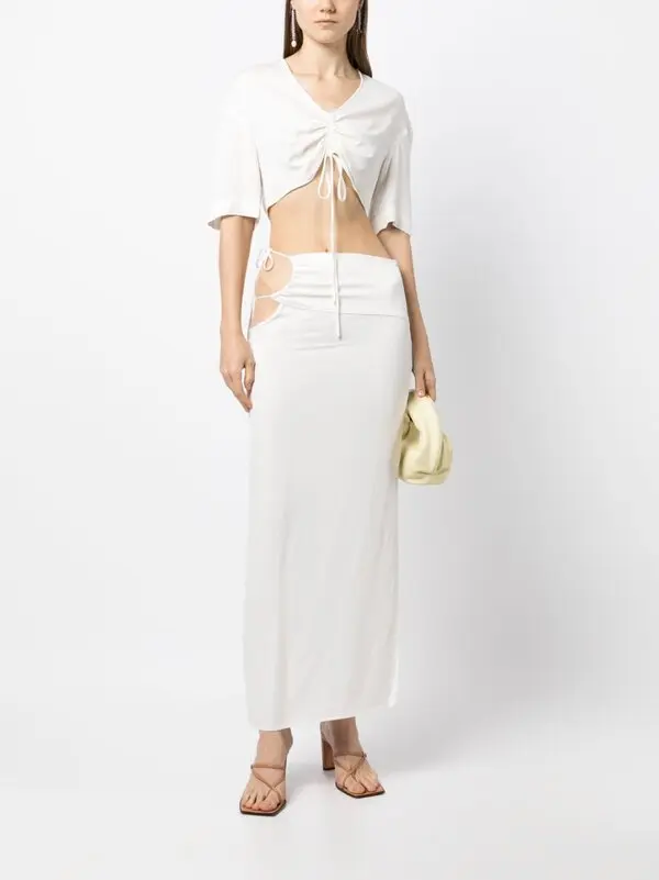Christopher Esber Drawstring Crop Top