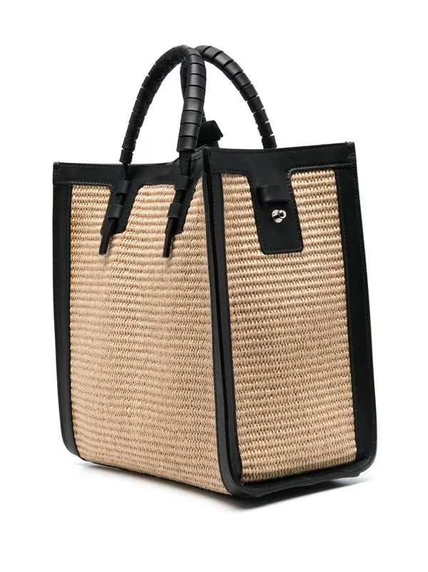 Casadei Baurivage Woven Tote Bag